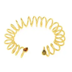 ARMATURE Orange And Yellow Tourmaline Curl Bracelet - Gold