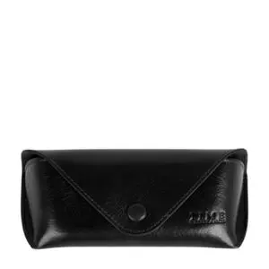 TIME RESISTANCE Leather Glasses Case A High Wind In Jamaica - Black