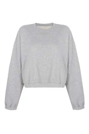 YORSTRULY Cropped Sweatshirt - Grey