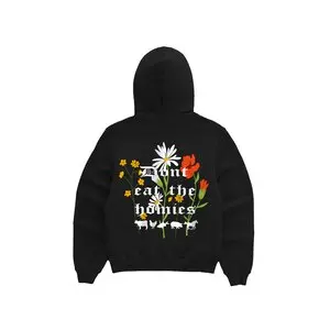 DONT EAT THE HOMIES Flower Hoodie - Black/red