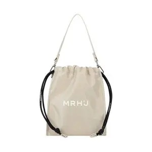 Marhen.j Recycled Nylon Mini Cross Bag Toasti Beige - White