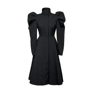 RAINSISTERS Majestic Night Coat With Balloon Sleeves