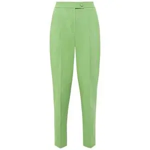FEMPONIQ Tailored Cotton Trouser Apple - Green