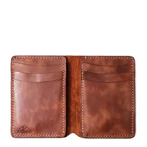 ROARCRAFT Vertical Bifold Leather Wallet Laodikya Tobacco - Brown