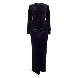 MEEM LABEL Zima Velvet Dress - Black