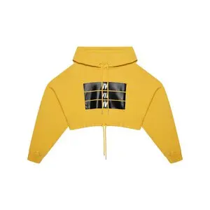 474 CO 474 Organic Oversized Cropped Hoodie – Mustard