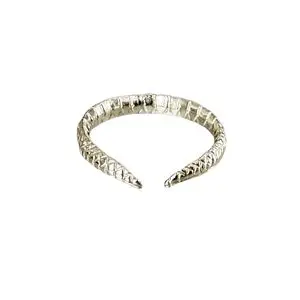 AKI ROC JEWELRY Edge Ring -sterling Silver