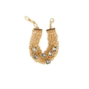 Saachi Crystal Cascade Chain Bracelet - Silver