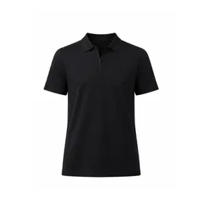 NUVV COLLECTION S Zip-neck Polo – Lightweight Knit – Rayon Blend