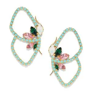 The Pink Reef Hoop Earrings