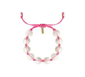 ADRIANA PAPPAS DESIGNS Glass Bead Bracelet On Cord - Orange