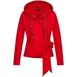 MARIANNA DÉRI Wrap Hoodie - Red
