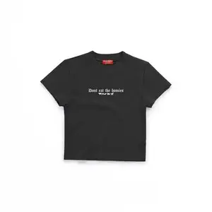 DONT EAT THE HOMIES Logo Baby Tee - Black