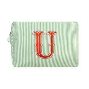 LILLY LOVES U Alphabet Cosmetic Bag - Green
