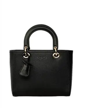 NO.49 HANDBAGS Chancy Satchel & Shoulder Bag - Black