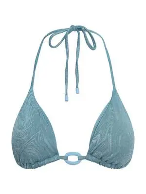 BAÍAH Halo Bikini Top Teal Cloud - Blue