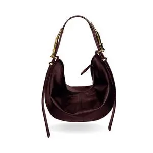 INDIGOLUSH Brown / Red Midi Hobo Gilded Lure Black Cherry Smooth - Brown/red