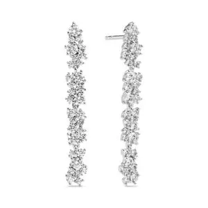 SIF JAKOBS JEWELLERY Earrings Cristallo Lungo - Silver