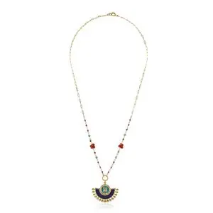 ATELIER PETITES PIERRES Guru Bee Natural Gem Beaded Necklace - Gold