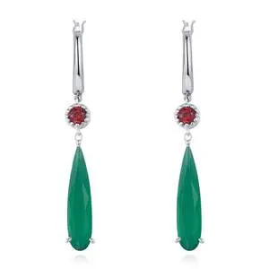 AZURA JEWELRY NEW YORK Howl’s Moving Castle Earrings White Gold Vermeil - Silver