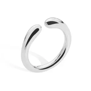 LUCY QUARTERMAINE Midi Open Ring - Silver