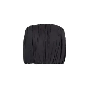 AMY LYNN Bubble Crop Top - Black