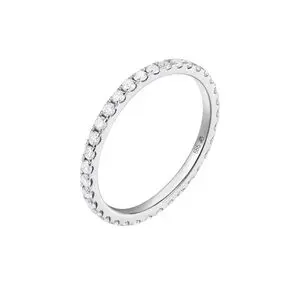 DYAMKA Paved Alliance Ring White Gold - Silver