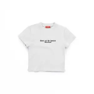DONT EAT THE HOMIES Og Baby Tee - White