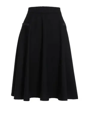 HELENE GALWAS Britney Wool Skirt - Black