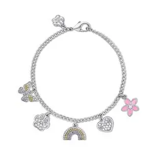 CLOUD HAVEN Ditsy Charm Bracelet - Silver