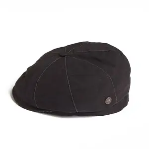 DASMARCA HATS Josh Italian Waterproof Newsboy Bakerboy Cap - Black