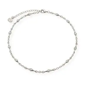 MARTINA ROZENBERG SMIRA JEWELRY Pedra Necklace With Cubic Zirconia - Silver