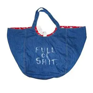 LOVE AND NOSTALGIA Full Of Shit Bag - Blue