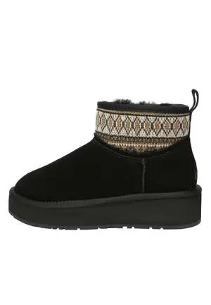 EVERAU AUSTRALIA Plover Ankle Platform Boots - Black