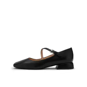ILVI Ceiba Leather Ballerina - Black