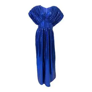 JULIA CLANCEY Zowie Electric Palazzo Sequin Jumpsuit - Blue