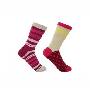 PEPER HAROW - MADE IN ENGLAND Punch Elizabeth & Wine Katherine Socks 2 Pack - Red