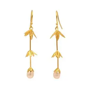 1610ISTANBUL Pearl Chunky Earrings - Gold