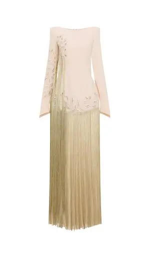TUBA ERGIN Neutrals Blanche Maxi Dress - Yellow
