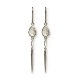 GREYEWOLFE Sterling Clear Quartz Stunners - Silver
