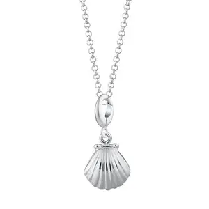 LILY CHARMED Sterling Clam Shell Charm Necklace - Silver