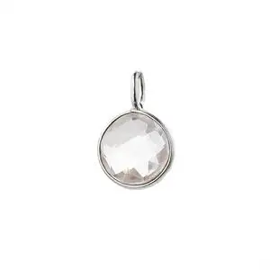 GODDESS CHARMS Clear Quartz Power Stone - Silver