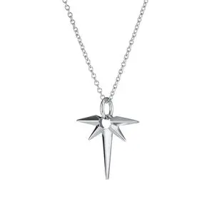 SCREAM PRETTY Angel Star Necklace With Slider Clasp - Silver