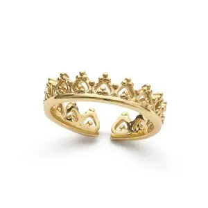 ELK & BLOOM Dainty Crown Ring - Gold