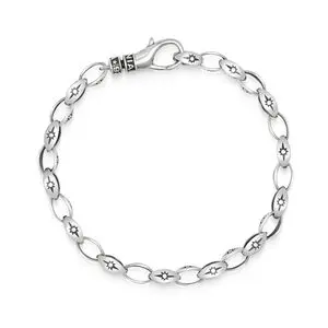 NIALAYA JEWELRY Sterling Star Link Bracelet - Silver