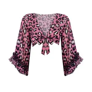 NUR KARAATA Violet Leo Top - Pink