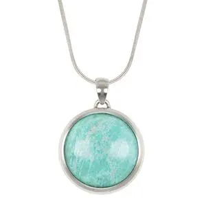 CHARLOTTE'S WEB JEWELLERY Amazonite Balance Sterling Silver Necklace - Blue