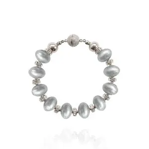 SAULE LABEL Mika Bracelet In Cloudy Sky - Silver