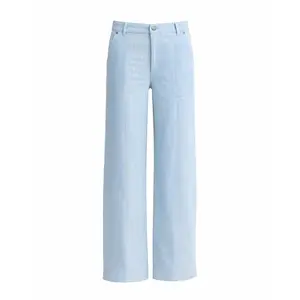 LUROQ LONDON Panelled Denim Trousers - Blue