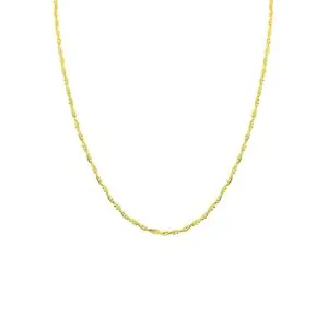 SPERO LONDON Twisted Beaded Sterling Silver Italian Chain Necklace - Gold
